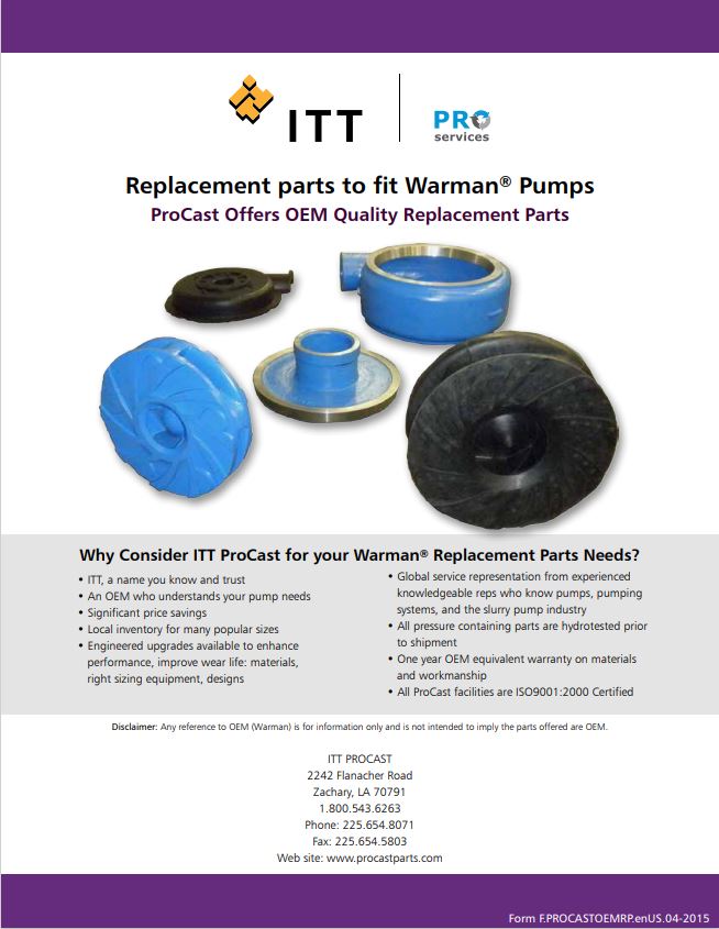 Flyers | ITT ProCast